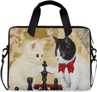 Alaza Sacoche pour ordinateur portable de 40,6 à 15,6 avec eau de flamme, sac pour ordinateur portable de 40,6 à 15,6 pouces - Sac à bandoulière pour homme 