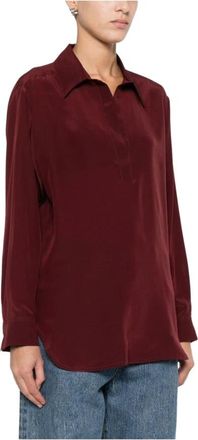 Marella Femme, Blouses et Chemises, Rouge, Taille: 38 FR Siro Shirt