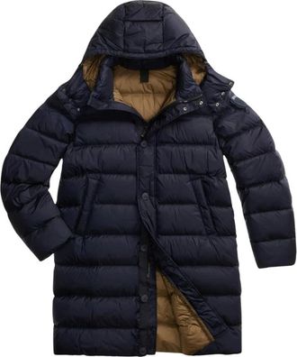 Blauer Lange Daunenjacke Carver - - Coats - Herren - Blau - L