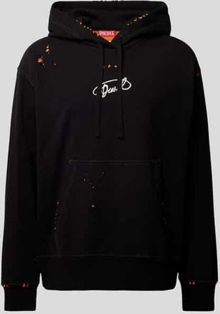 Diesel Oversized Hoodie im Destroyed-Look