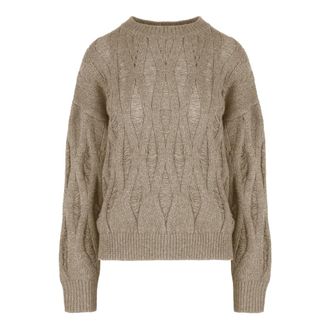 Bomboogie Femme, Pulls, Beige, Taille: 42 FR Pull Oversize Doux au Toucher