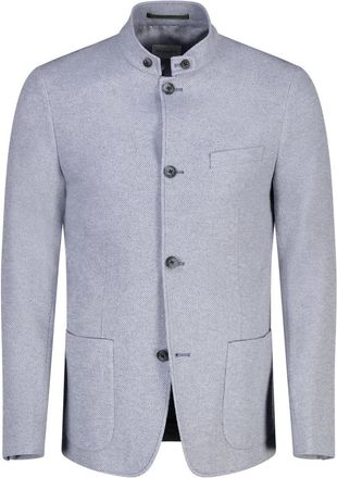 Roy Robson Teilgef&uuml;ttertes Jersey-Sakko mit Stehkragen und Struktur, Slim Fit in