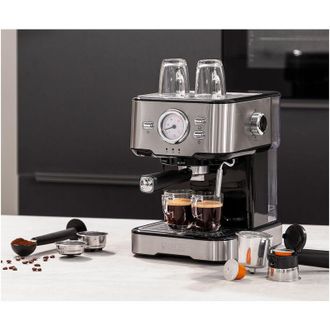 Princess Siebtr&auml;ger Espressomaschine mit Milchaufsch&auml;umer f&uuml;r Kapseln & ESE-Pads