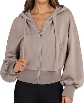 Generic 2026 Vestes &agrave; capuche &agrave; fermeture &eacute;clair pour femmes, sweatshirts courts en polaire, tenues dautomne d&eacute;contract&eacute;es, hauts &agrave; capuche, v&ecirc;tements dhiver,