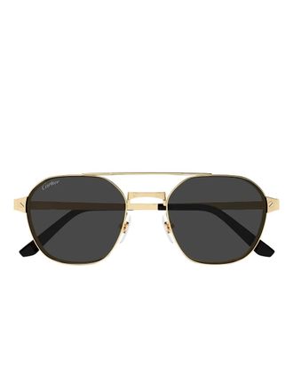Cartier lunettes de soleil &agrave; monture pilote - Or