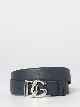 Dolce & Gabbana Ceinture r&eacute;versible en cuir de veau avec boucle monogramme DG
