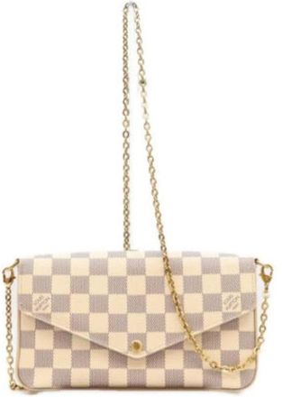 Louis Vuitton Pre-owned Sac bandouli&egrave;re Damier Azur - Femme - Pre-owned - Beige - Taille: ONE Size