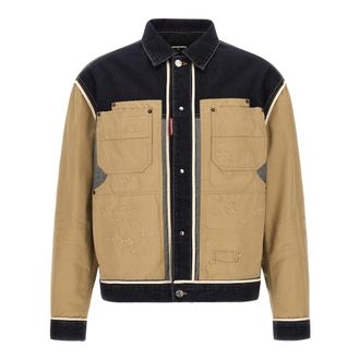 Dsquared2 Hybrid Denim Jacket - - Jackets - Herren - Beige - L
