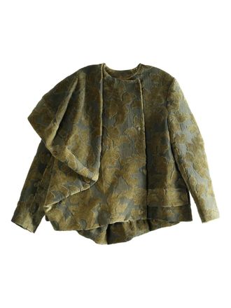 Uma Wang veste oversize à design drapé - Vert