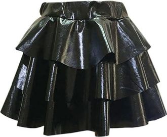 Generic Jupe Longue Blanche Fendue Blanche Courte Fond Carreaux Transparente Zebre Gitane Pareo Jupette Amincissante Taffetas Mode Originale Solde Bermuda Coc