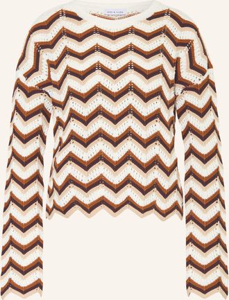 Mrs & Hugs Mrs & Hugs H&auml;kelpullover weiss