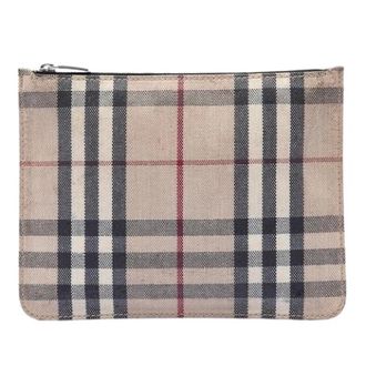 Burberry Pre-owned Canvas Pouch - - Pre-owned - Damen - Beige - ONE SIZE
