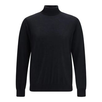 Giorgio Armani Pull col roul&eacute; en cachemire pur - Homme - Pulls - Noir - Taille: M