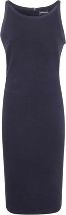 Emporio Armani Femme, Robes, Noir, Taille: 42 FR Robe Fourreau en Jersey Ottoman