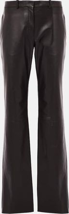 The Row Gerade Hose Selviese aus Leder
