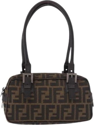 Fendi Pre-owned Zucca Canvas Schultertasche - - Pre-owned - Damen - Braun - ONE SIZE