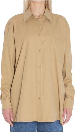 The Row Femme, Blouses et Chemises, Beige, Taille: 36 FR Chemise oversize en popeline de coton