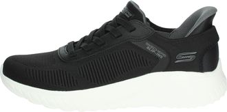 Skechers Herren Hands Free Slip-ins Squad Chaos-Solid Step Sneaker, Schwarz/Wei&szlig;, 39 EU