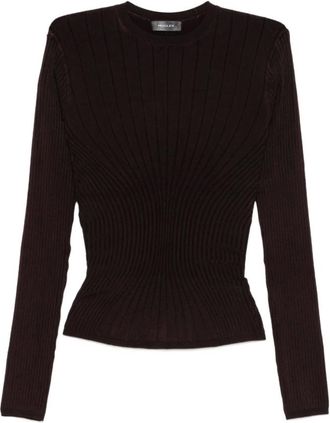 MUGLER Femme, Tops, Violet, Taille: 38 FR Sculpting Knit Top