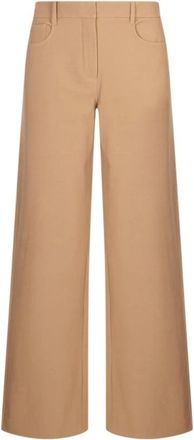 Max Mara Femme, Pantalons, Brun, Taille: 36 FR Wide Pantalons