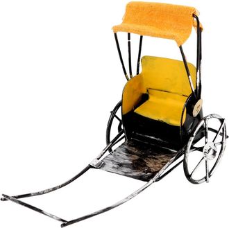 Amosfun Kreatives Metall Rikscha Ornament Retro Dekoration F&uuml;r Zuhause Und Fotografie Miniaturmodell Klein Leicht