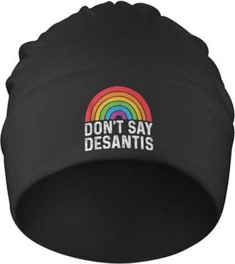 Generic Femme Homme Bonnets De Ski Ne Dites Pas Que Desantis Rainbow Gay Gift Bonnets Tricot&eacute; Doux Bonnet dhiver Chaud Hiver Chapeaux pour Cyclisme Ski Course