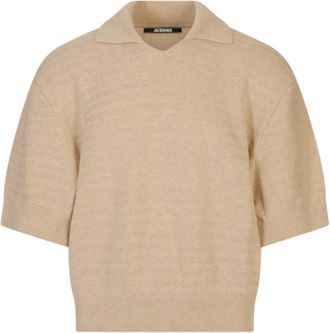 Jacquemus Homme, Pulls, Brun, Taille: M Col roul&eacute;s
