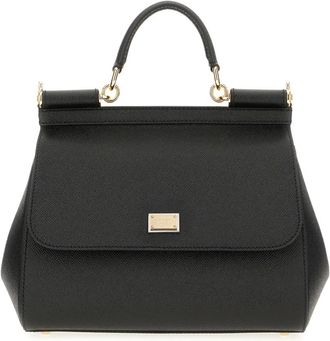 Dolce & Gabbana Femme, Sacs, Noir, Taille: ONE Size Grand sac &agrave; main Sicily