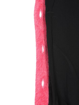Saint Laurent Leopard Jacquard Wool Cardigan - Pink