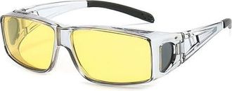 Generic Lunettes de soleil polaris&eacute;es &agrave; clipser au-dessus des sp&eacute;cifications, lunettes de cyclisme en plein air, sadaptent sur des lunettes de vue, UV400, plu