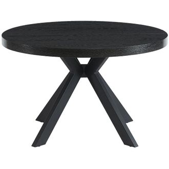 Vente-Unique Vente-unique - Table &agrave; manger extensible 4 &agrave; 8 personnes en mdf et acier - Noir - komoni