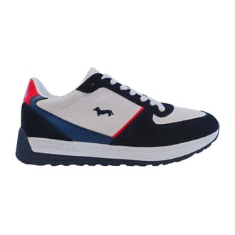 Harmont & Blaine Blau Wei&szlig;e Sneakers mit Bassotto Logo - - Shoes - Herren - Mehrfarbig - 45 EU