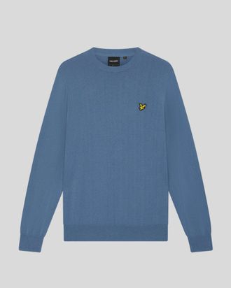 Lyle & Scott Baumwolle-Merinowolle-Rundhalspullover