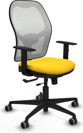 Piqueras y Crespo B&uuml;rostuhl Parkett mit 1D-Armen, h&ouml;henverstellbare Lendenwirbelst&uuml;tze, ausgestattet mit Syncro/Traslack und eingespritztem Schaum. Mit Rollen von 65 mm