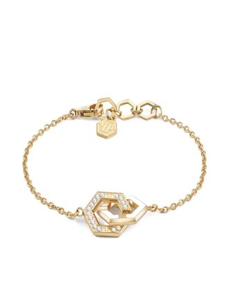 Philipp Plein Emailliertes Legacy Armband - Gold