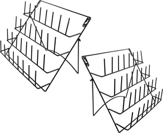 Angoily 2 St&uuml;ck Wandregal aus Eisen Wandh&auml;ngeregal Platzsparend Vielseitiges Aufbewahrungsregal f&uuml;r K&uuml;che und Bad