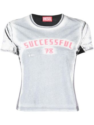 Diesel t-shirt T-Uncutie-Long-M2 - Gris