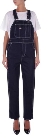 Dickies Femme, Combinaisons et Ensembles, Bleu, Taille: 36 FR Salopette Classique En Jean