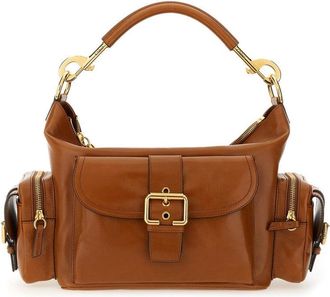 Chlo&eacute; Womens Leather Camera Bag Buff Domestic Cow Handbags Hand