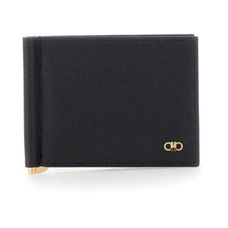 Ferragamo Micro Gancio Geldb&ouml;rse mit Geldklammer - - Accessories - Herren - Schwarzk - ONE SIZE