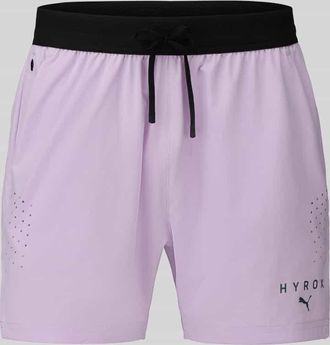 Puma Regular Fit Sportshorts mit Label-Print