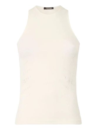 Roberto Cavalli haut à détails de perforations - Tons neutres