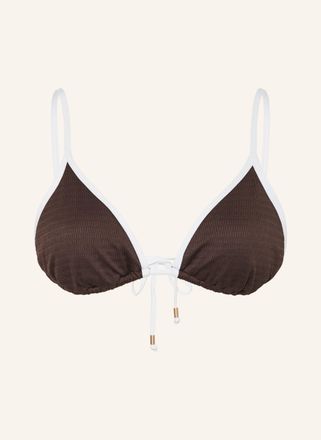 Seafolly Triangel-Bikini-Top Beach Bound braun