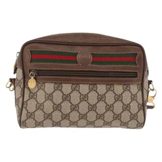 Gucci Sac bandouli&egrave;re en cuir Pre-owned - Femme - Pre-owned - Beige - Taille: ONE Size