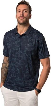 JP1880 Jay-PI Polo Jay-PI Collection Golf, Manches Courtes et imprim&eacute; All-Over, s&eacute;chage Quickdry - Jusquau 7 Bleu Marine 7XL 833961130-7XL