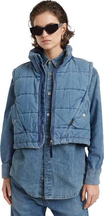 G-Star G-Star Damen Padded Mae Weste, Blau (faded bora wind D25344-D777-G794), S
