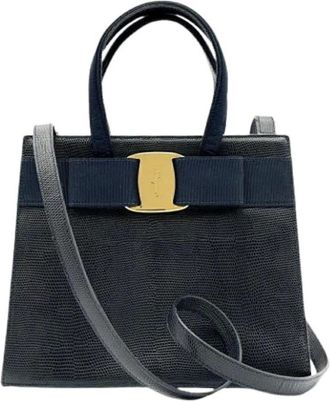 Ferragamo Sac &agrave; main Pre-owned - Femme - Pre-owned - Noir - Taille: ONE Size