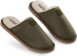 Dunlop Dunlop Chausson Homme, Pantoufles Mémoire de Forme Intérieur Extérieur, Semelles Antidérapantes | Chaussons Mixte Adulte Hiver | Cadeau Homme Original