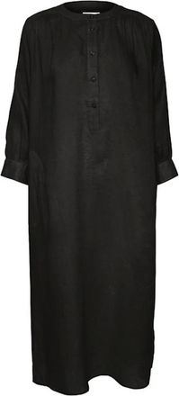 Part Two Femme, Robes, Noir, Taille: 44 FR Robe Rayée avec Manches 3/4