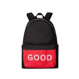 Paul Smith Schwarzer Motiv Canvas Rucksack - - Bags - Herren - Schwarzk - ONE SIZE